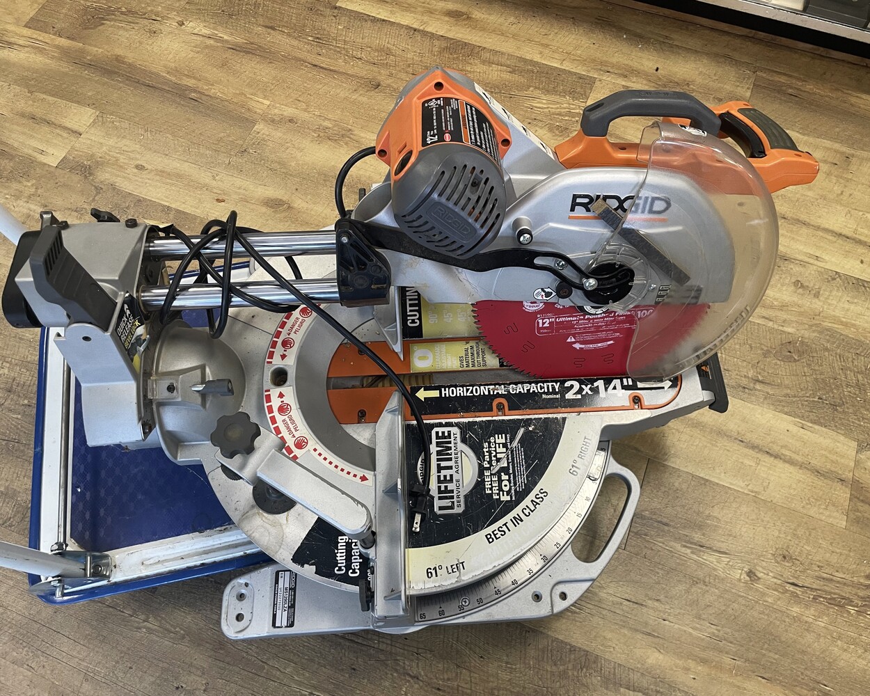 RIDGID Compound Sliding Miter Saw MS1290LZA 15amp - PPSKN | Smyrna Pawn ...